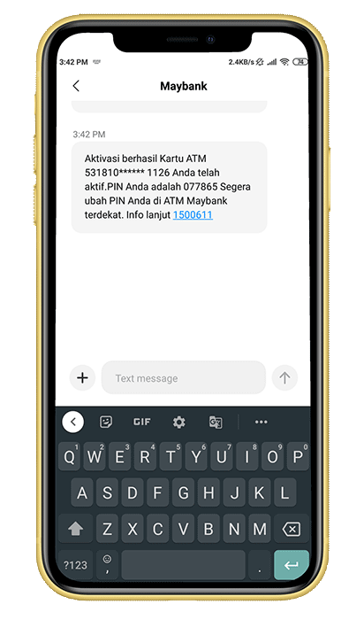 How to activate Maybank Debit/ATM Card